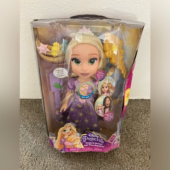 Disney | Toys | Disney Princess Magic In Motion Hair Glow Rapunzel Set ...
